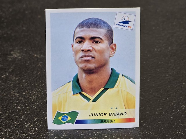 Sličica Fifa France 98 Panini broj 19 Junior Baiano