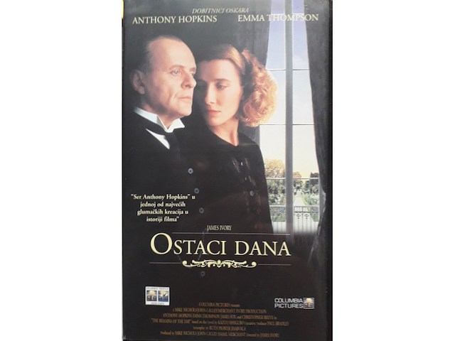 Ostaci dana - Ser Anthony Hopkins u VHS