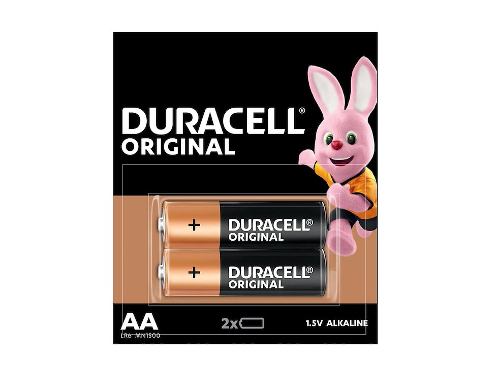 Baterija alkalna 1.5V AA LR6 blister 2/1 Duracell (MS)