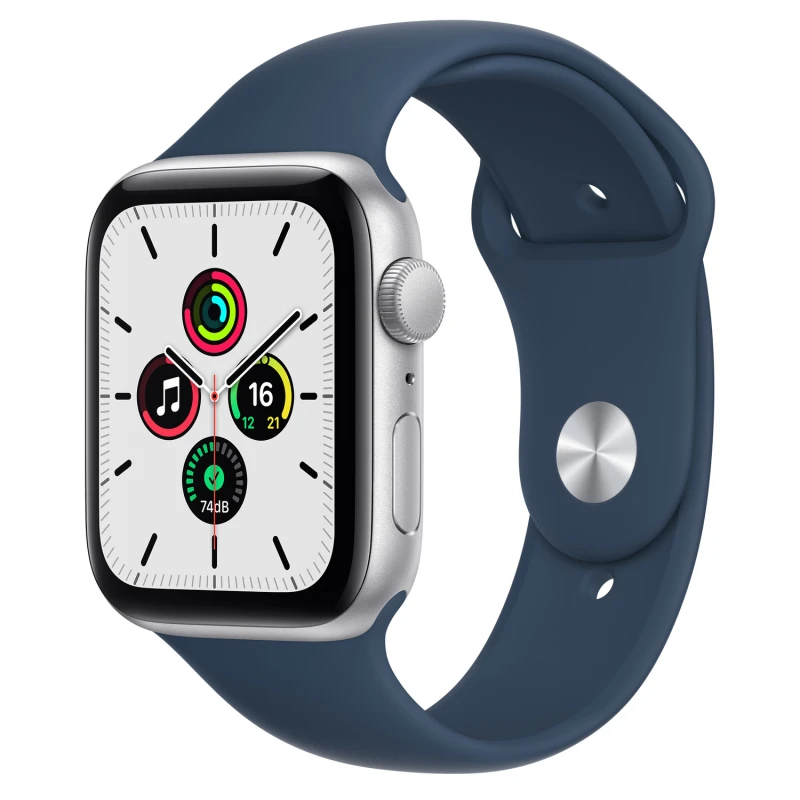Apple Watch SE (MKQ43SE/A) srebrno plavi pametni sat 44mm
