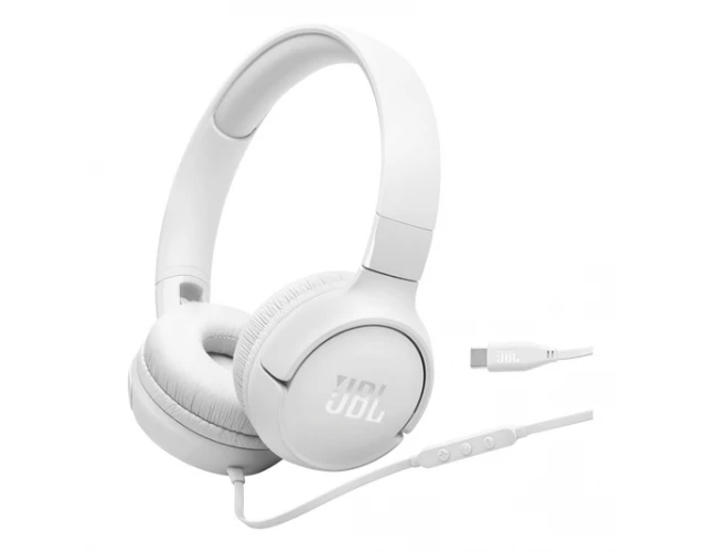 JBL Tune 520 Hi-Res USB-C slušalice bele