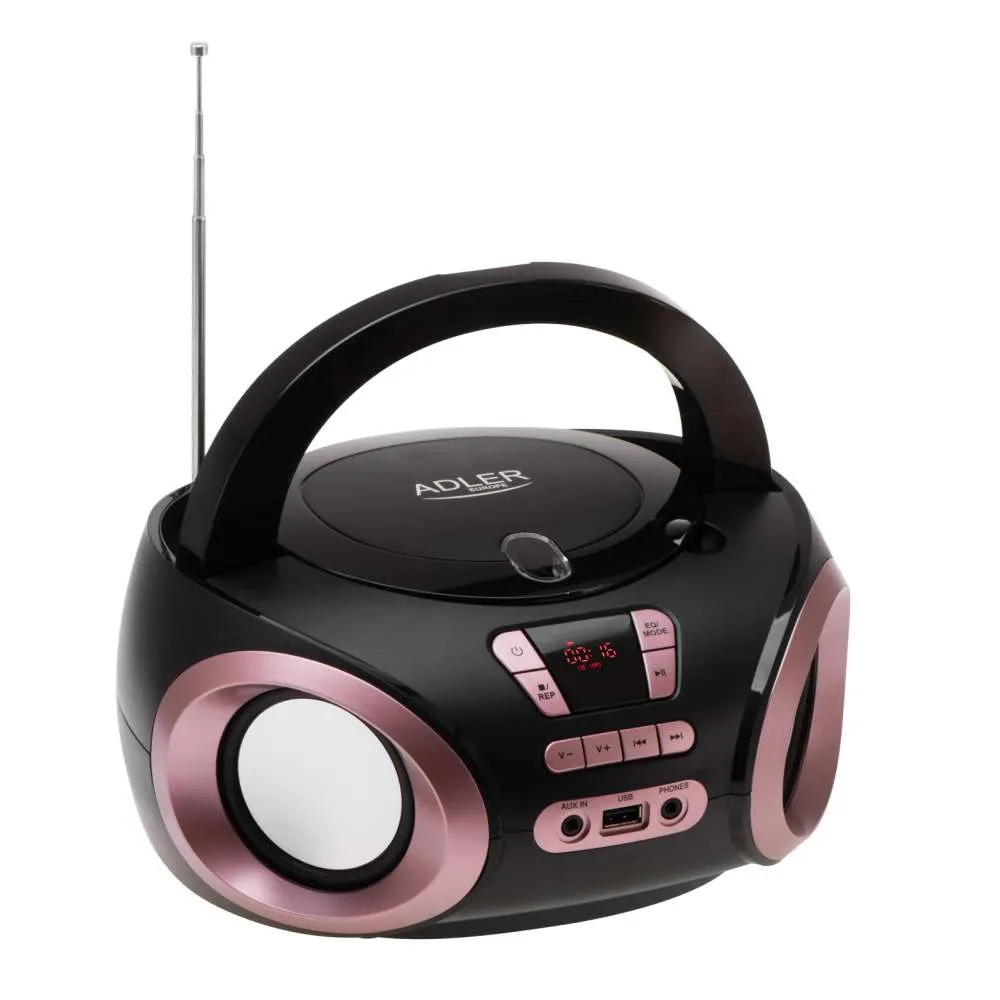 ADLER AD1181BC RADIO PRENOSIVI CD BOOMBOX CRNO PINK