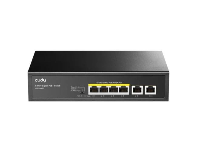 Cudy GS1006P gigabitni PoE svič - 6 portova, PoE Plus
