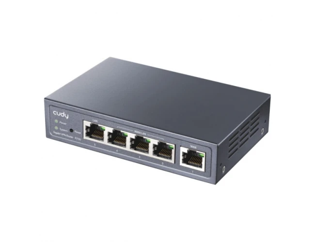 Cudy R700 WiFi ruter - gigabitni Multi - WAN VPN, 1Gbit WAN, 3Gbit LAN WAN, 1Gbit LAN, 128MB DDR, 16MB flash