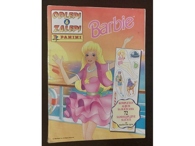 Barbie odlepi zalepi Paini album slikovnica Retko