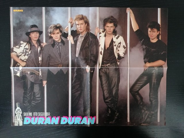 Poster iz 80tih, Duran Duran, Bravo časopis 84 g, NOV