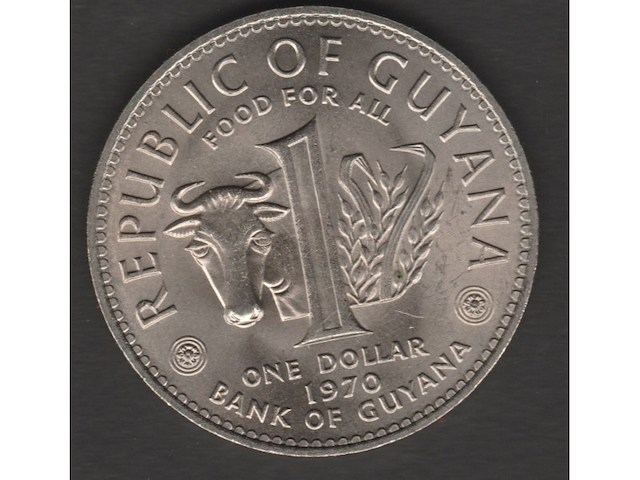 1 Dollar (FAO) - 1970 - Guyana, Gvajana