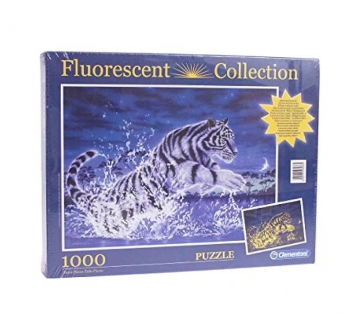 CLEMENTONI SLAGALICA PUZZLE 1000PCS FLUORESCENT TIGER