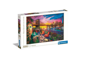 Clementoni puzzle 3000 hqc manhattan balcony ( CL33552 )