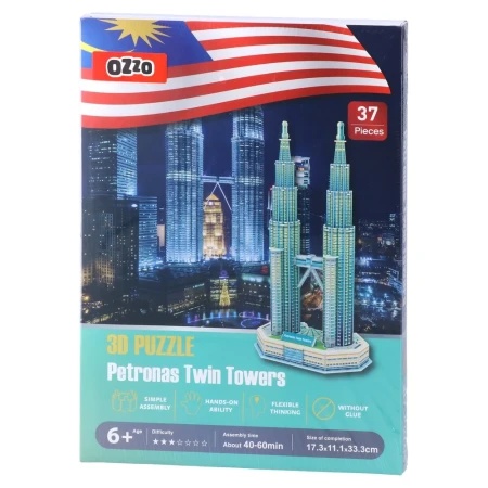 Ozzo 3d puzzle 3d slagalica kuala lumpur 37k ( 882421 )