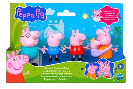 Hasbro peppas family of five ( G0506 )