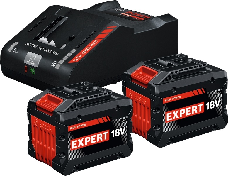 BOSCH Professional set akumulatora i punjača 2x EXBA18V-150 + EXAL18V-160 1600A0373ZID: EK000792573
