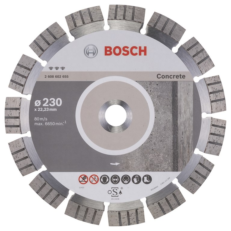 BOSCH dijamantske rezne ploče Best for Concrete za velike ugaone brusilice 2608602655ID: EK000791282