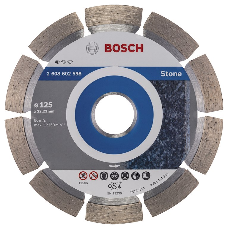 BOSCH dijamantske rezne ploče za kamen Standard for Stone za male ugaone brusilice 2608602598ID EK000791875