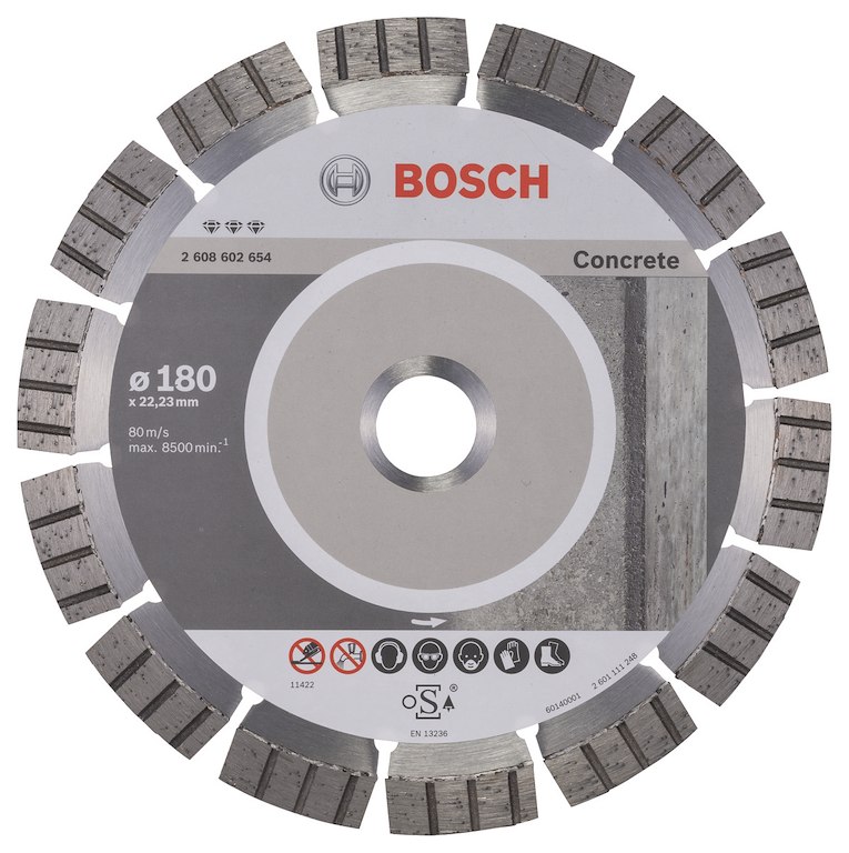 BOSCH dijamantske rezne ploče Best for Concrete za velike ugaone brusilice 2608602654ID: EK000791608