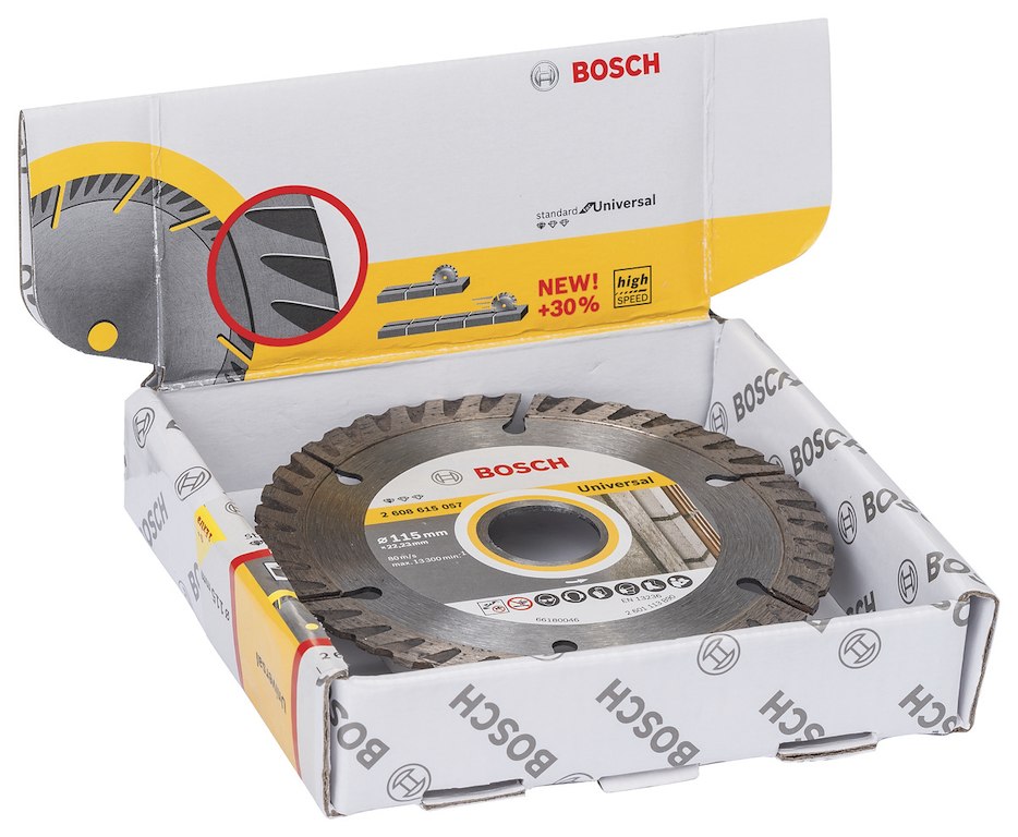 BOSCH dijamantske rezne ploče Standard for Universal za male ugaone brusilice 2608615058ID EK000791723
