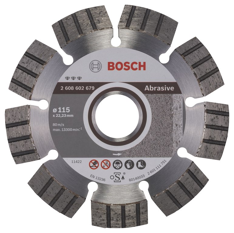 BOSCH dijamantske rezne ploče Best for Abrasive za male ugaone brusilice 2608602679ID: EK000791569