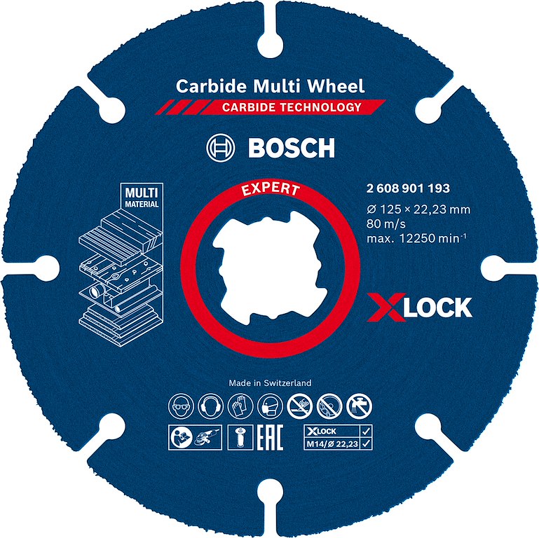 BOSCH Rezne ploče EXPERT Carbide Multi Wheel X-LOCK 2608901193ID EK000790393