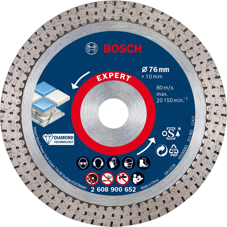 BOSCH dijamantske rezne ploče EXPERT HardCeramic, 76 mm 2608900652ID: EK000790978