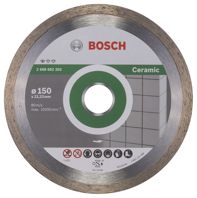 BOSCH dijamantske rezne ploče za keramiku Standard for Ceramic za velike ugaone brusilice 2608602203ID: EK000790441