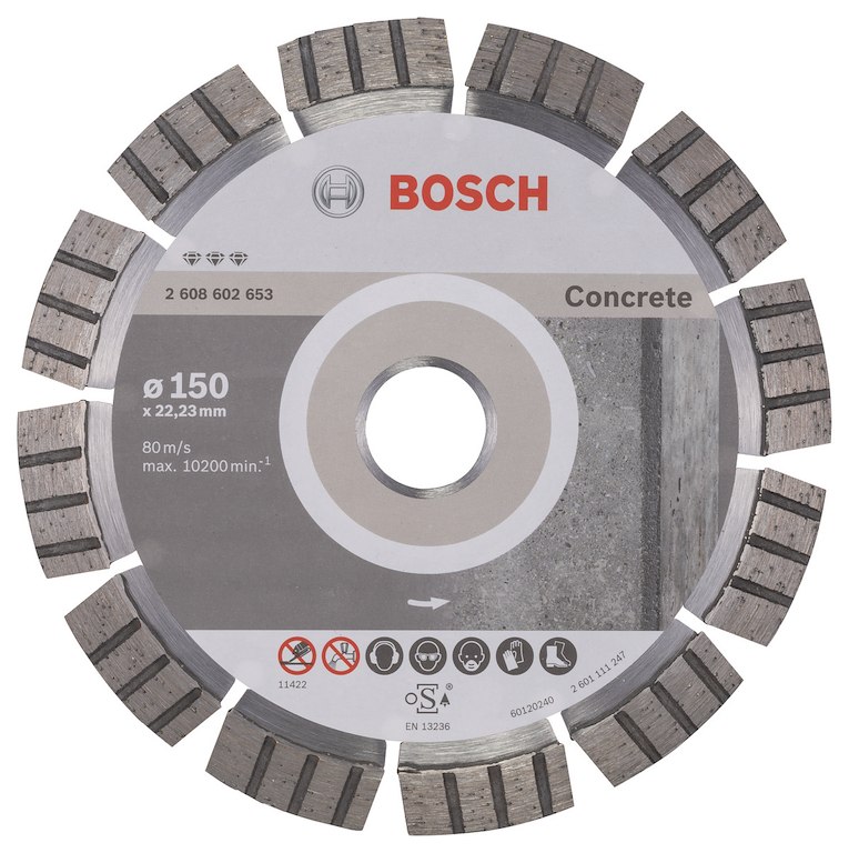 BOSCH dijamantske rezne ploče Best for Concrete za velike ugaone brusilice 2608602653ID: EK000790158