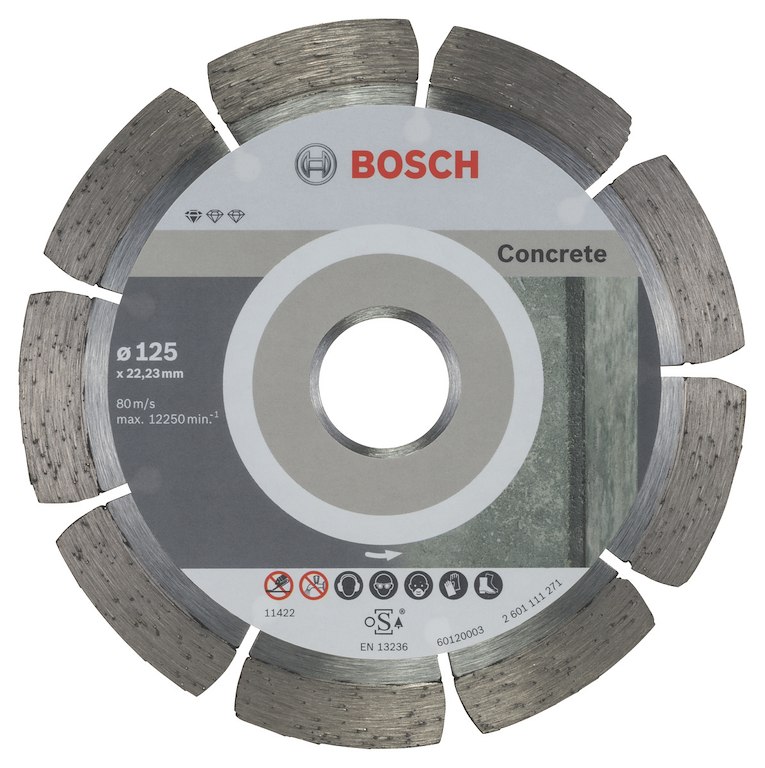 BOSCH dijamantske rezne ploče za beton Standard for Concrete za male ugaone brusilice 2608603240ID: EK000790097