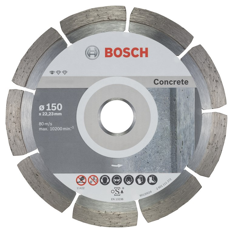 BOSCH dijamantske rezne ploče za beton Standard for Concrete za velike ugaone brusilice 2608603241ID: EK000790622