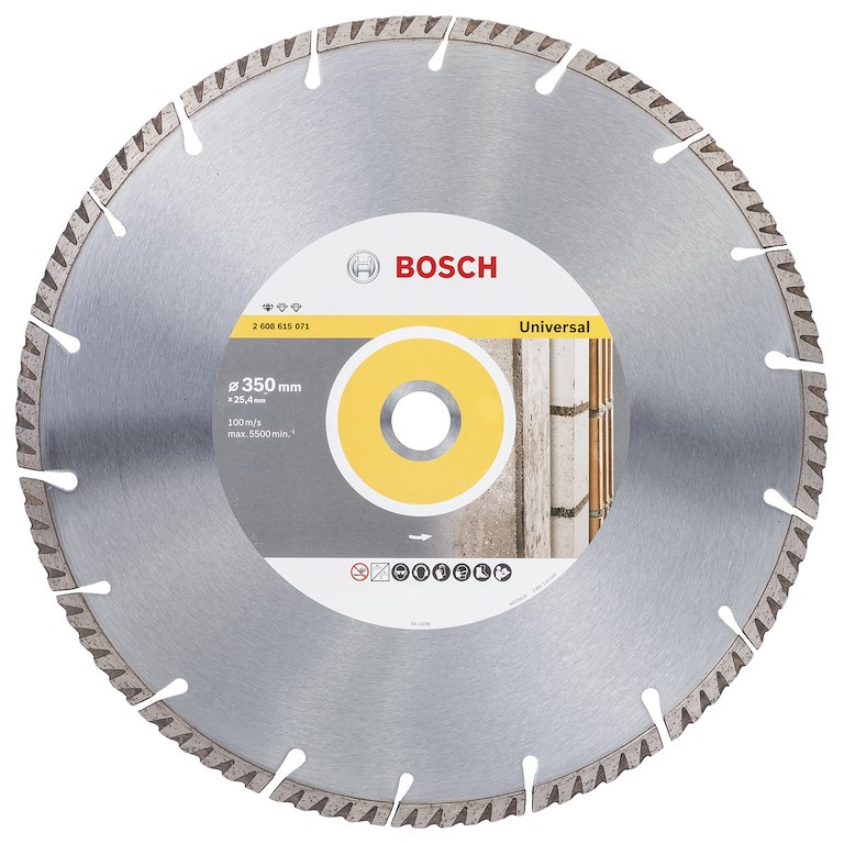 BOSCH dijamantske rezne ploče Standard for Universal, prečnika 25,4 mm za stone i motorne testere 2608615071ID: EK000793214