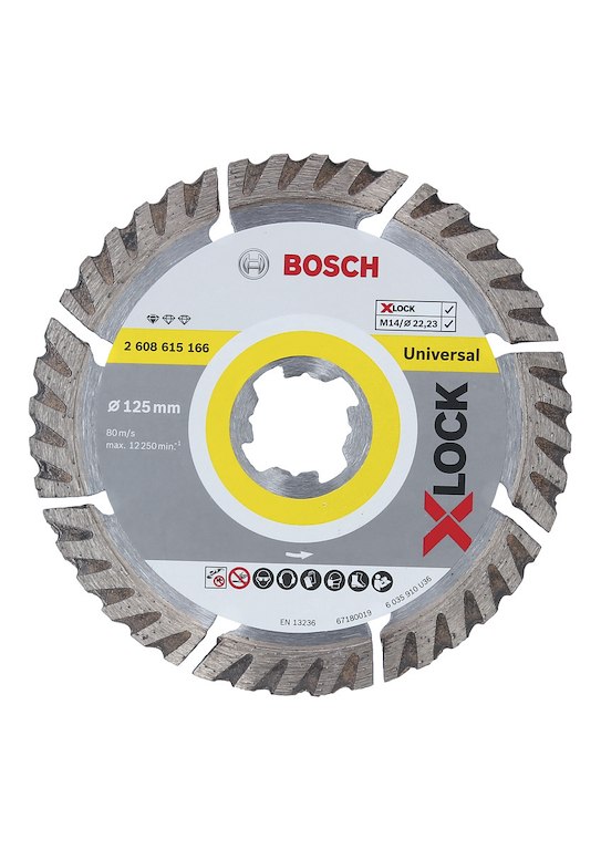 BOSCH dijamantske rezne ploče Standard for Universal X-LOCK 2608615166ID: EK000793311