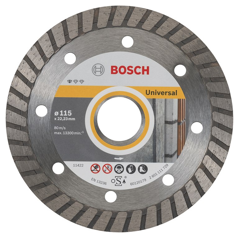 BOSCH dijamantske rezne ploče Standard for Universal Turbo za male ugaone brusilice 2608602393ID: EK000793450