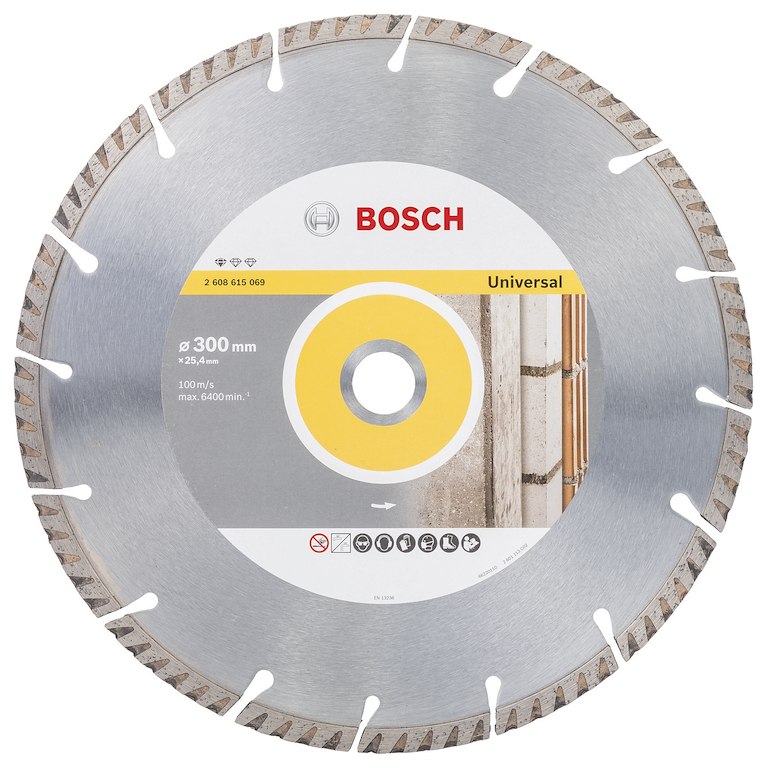 BOSCH dijamantske rezne ploče Standard for Universal, prečnik 25,4 mm za stone i motorne testere 2608615069ID EK000793096