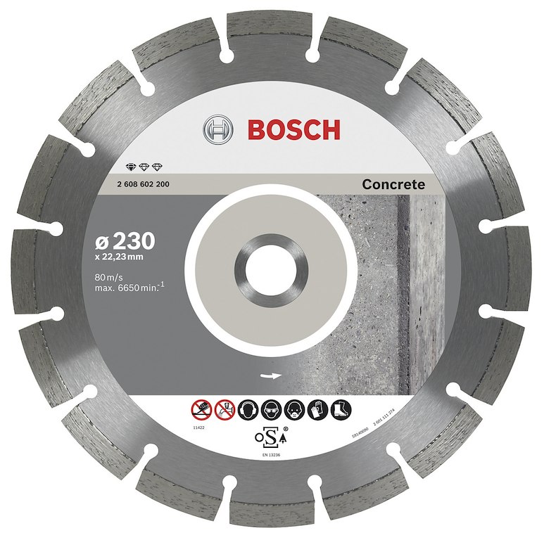 BOSCH dijamantske rezne ploče za beton Standard for Concrete za velike ugaone brusilice 2608603243ID: EK000792308
