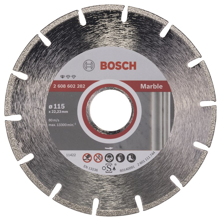 BOSCH dijamantske rezne ploče za mramor Standard for Marble za male ugaone brusilice 2608602282ID EK000792477