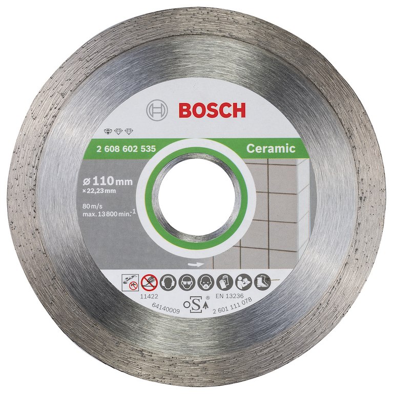 BOSCH dijamantske rezne ploče za keramiku Standard for Ceramic za male ugaone brusilice 2608602535ID: EK000792366