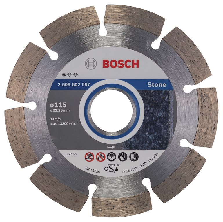 BOSCH dijamantske rezne ploče za kamen Standard for Stone za male ugaone brusilice 2608602597ID: EK000789999