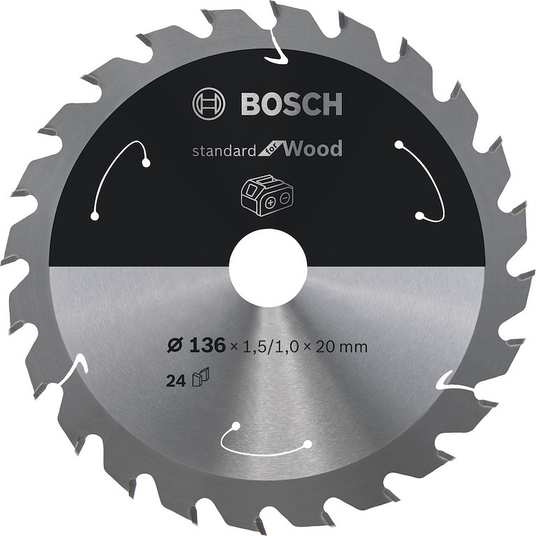 BOSCH Listovi kružne testere Standard for Wood za akumulatorske ručne testere 2608837668ID: EK000791690