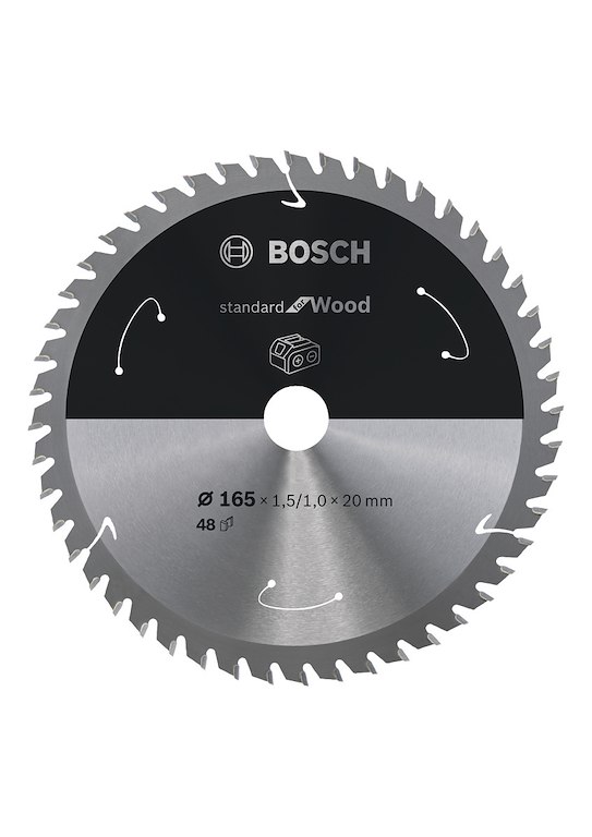 BOSCH Listovi kružne testere Standard for Wood za akumulatorske ručne testere 2608837687ID: EK000791290