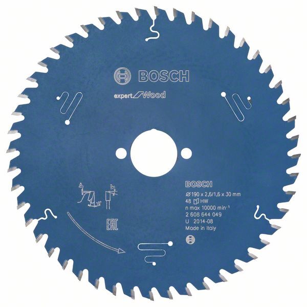 BOSCH List kružne testere Expert For Wood 190x30x2,6/1,6 mm, 48Z ATB 2608644049ID: EK000793162