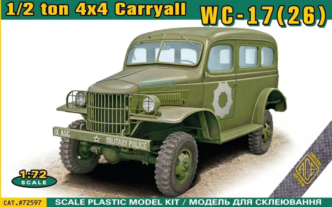 ACE 1/72 Dodge 1/2 ton 4×4 Carryall WC-17(26)
