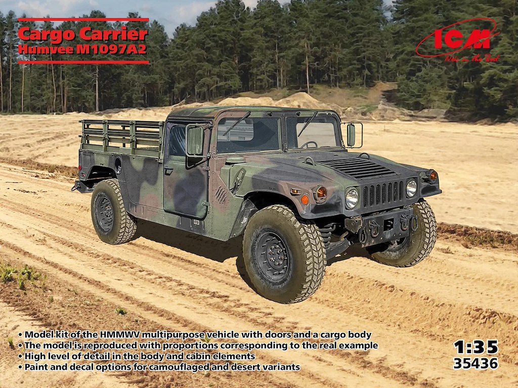 ICM 1/35 Humvee M1097A2 Cargo Carrier