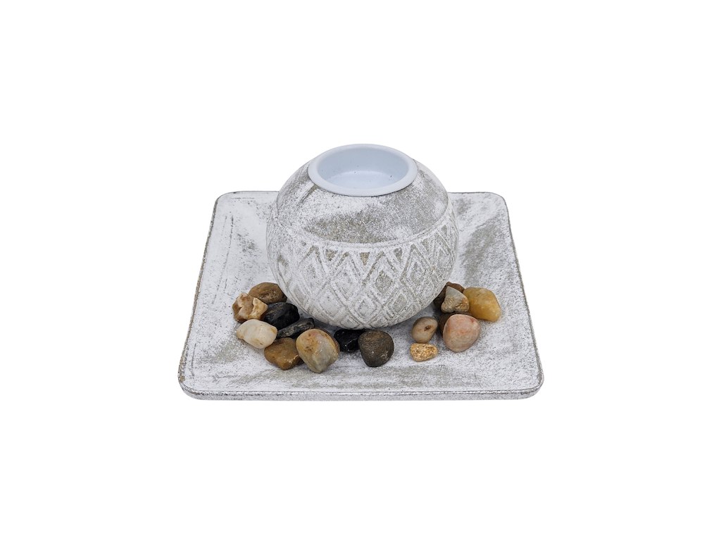 BAROK SVEĆNJAK MEDIJAPAN 15*15CM