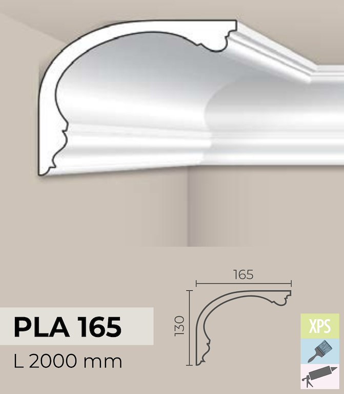 Plafonska lajsna PLA 165