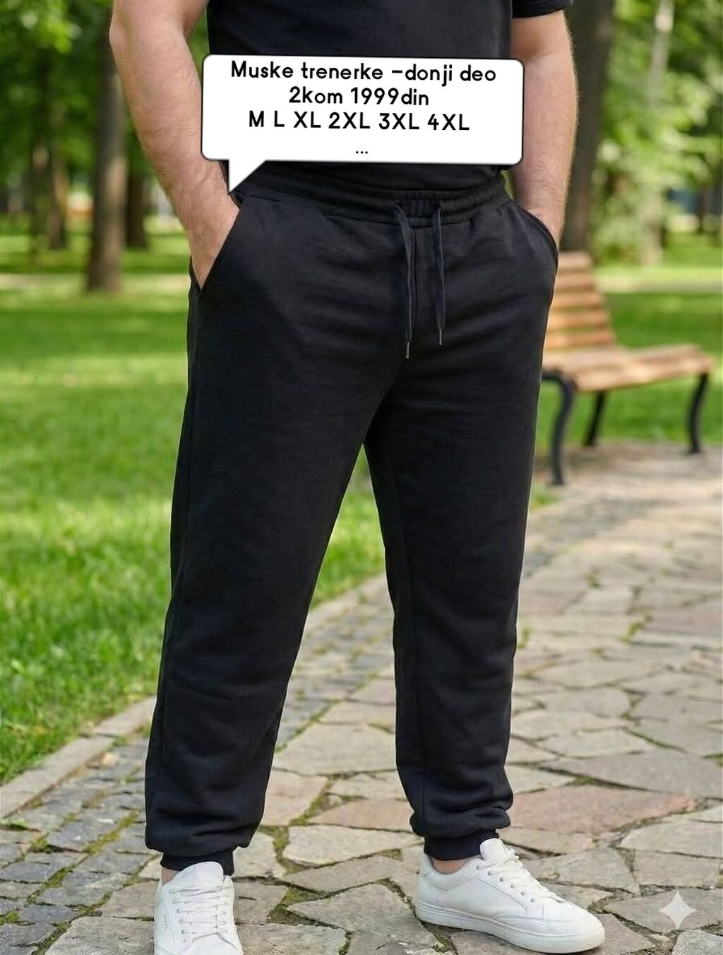 Muške trenerke – donji deo - Model: klasične jogger pantalone sa
