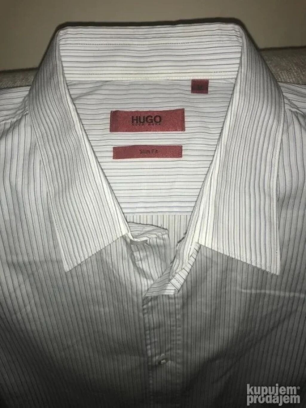 Košulja Hugo Boss, bоја - Bela