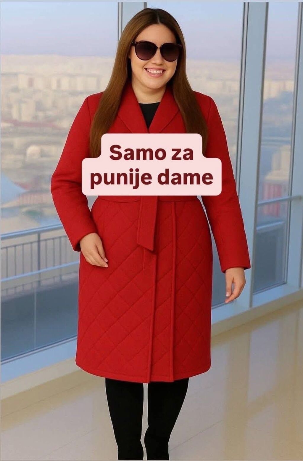 Za hladne dane❄️  ☃️ZA PUNIJE DAME    Jakna/kaput za punije Veličine