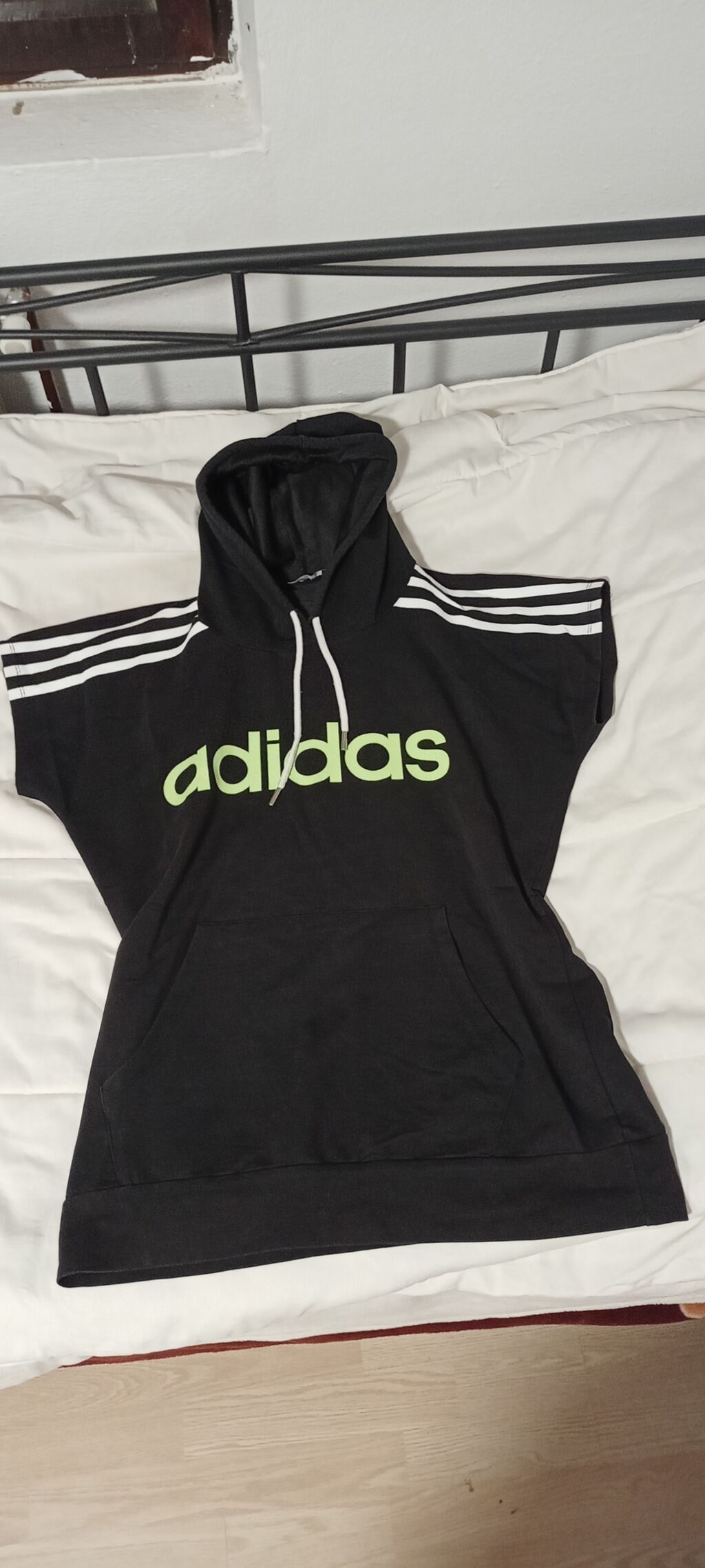 Duks, S, Adidas Originals, bоја - Crna, Sa kapuljačom