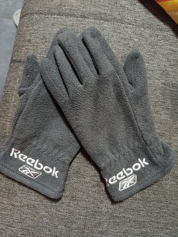 Reebok flis rukavice – tamnosive - Materijal: mekani flis za toplotu