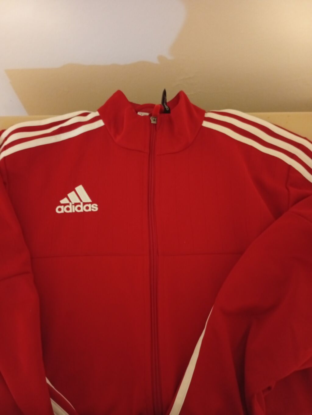 Gornji deo trenerke, M, Adidas, bоја - Crvena, Poliester