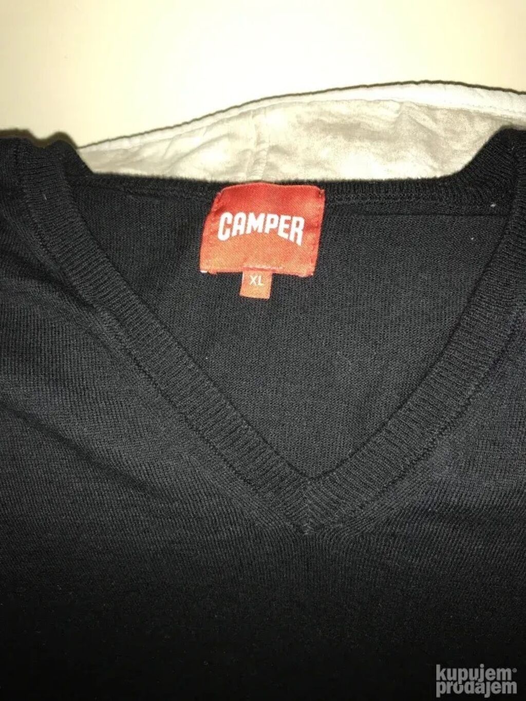 Original CAMPER dzemper L NOV 100% cotton Crna boja Ramena 5Ocm