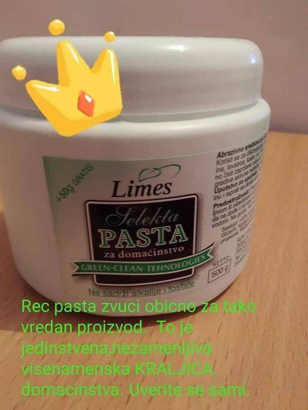 Limes Selekta Pasta za domaćinstvo – GREEN-CLEAN TECHNOLOGIES, neto